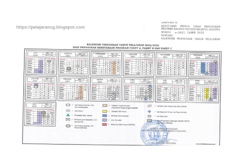 Kalender Pendidikan 2024 | PDF