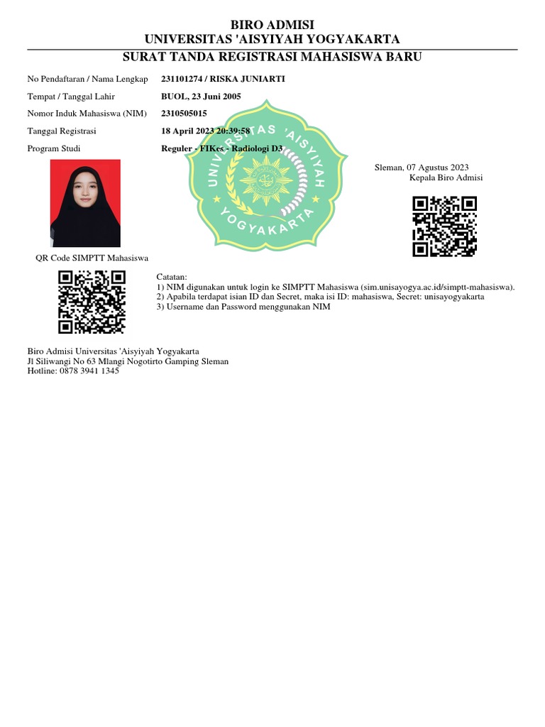 Surat Tanda Registrasi | PDF