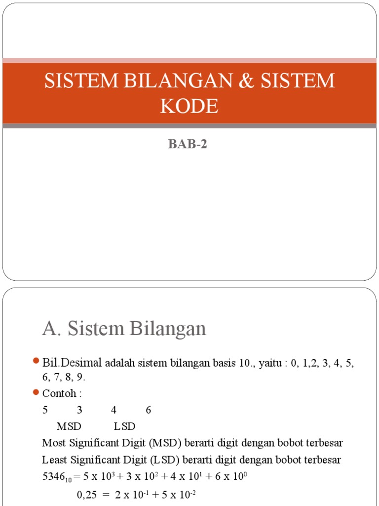 Bab-2.Sistem Bilangan & Sistem Kode | PDF