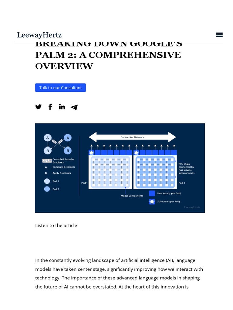 An Overview of Google PaLM 2 | PDF