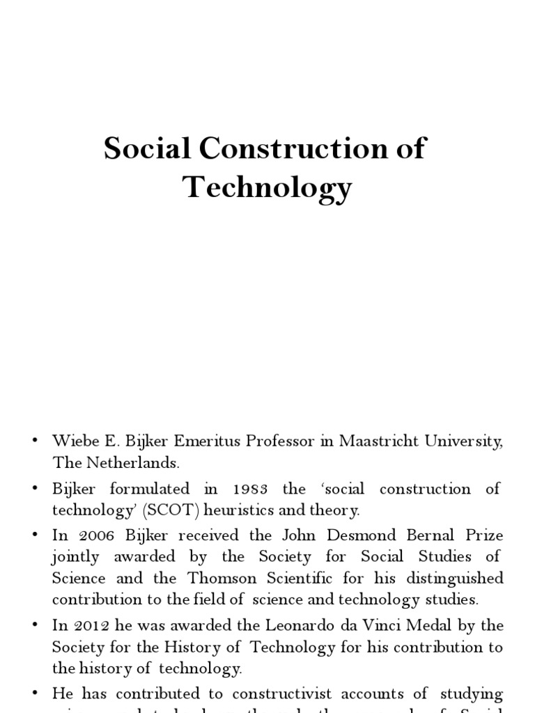 Social Construction of Technology | PDF | Finance & Money Management | Art