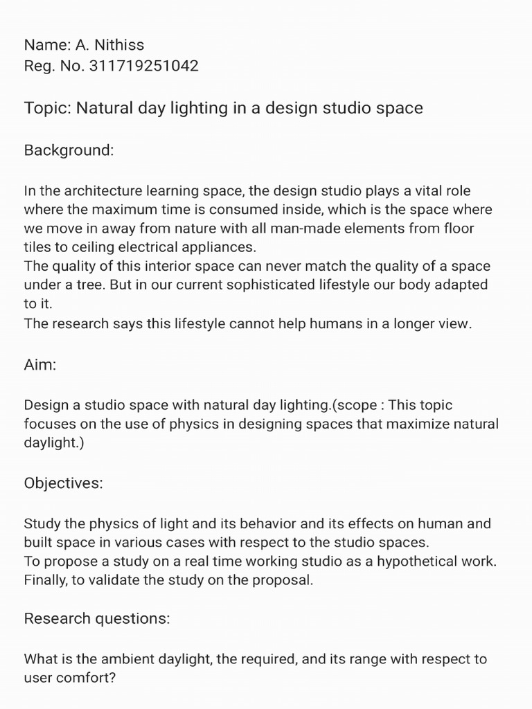 Nithiss - Dissertation Synopsis - 230313 - 132438 | PDF