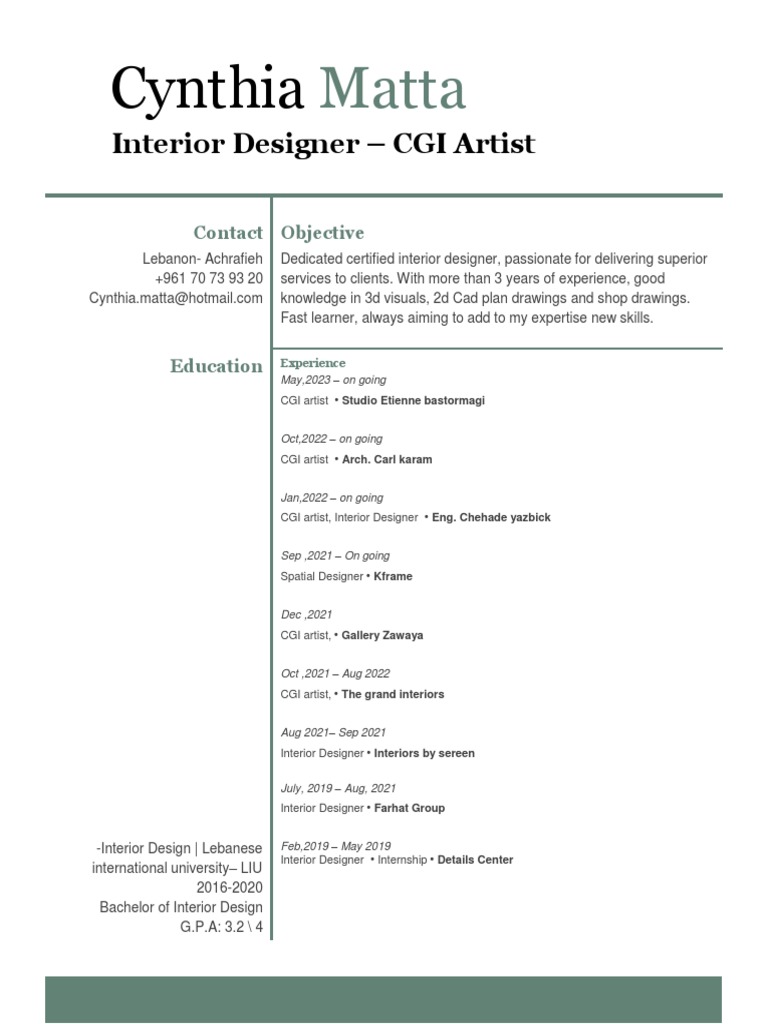 Cynthia Matta Resume 2023 (1) | PDF