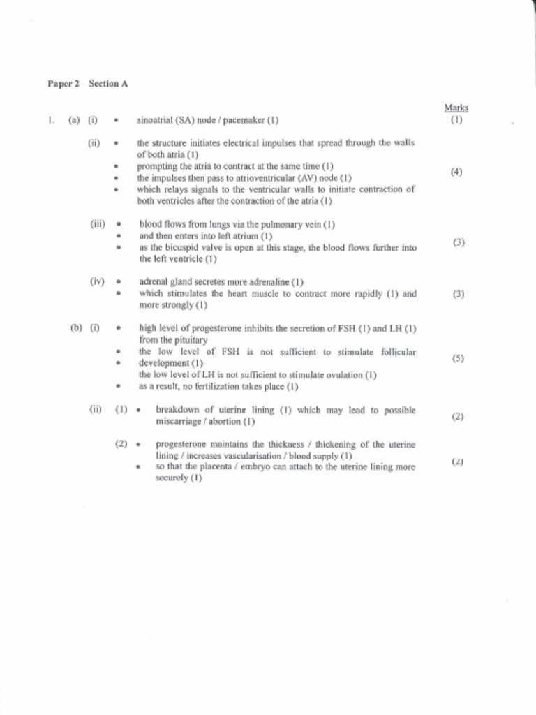 DSE Bio 2013 Paper 2 ANS | PDF