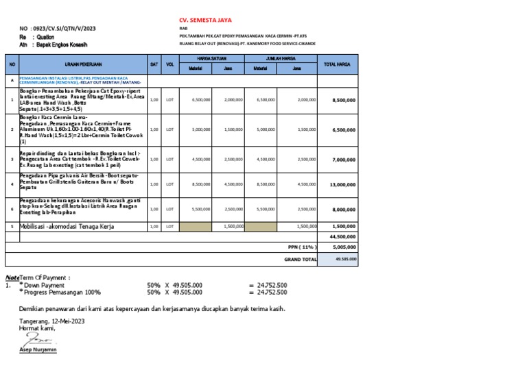 Rab Pek - Tambah Realay Out - Kaca Cermin | PDF | Griya & Taman | Teknologi & Rekayasa