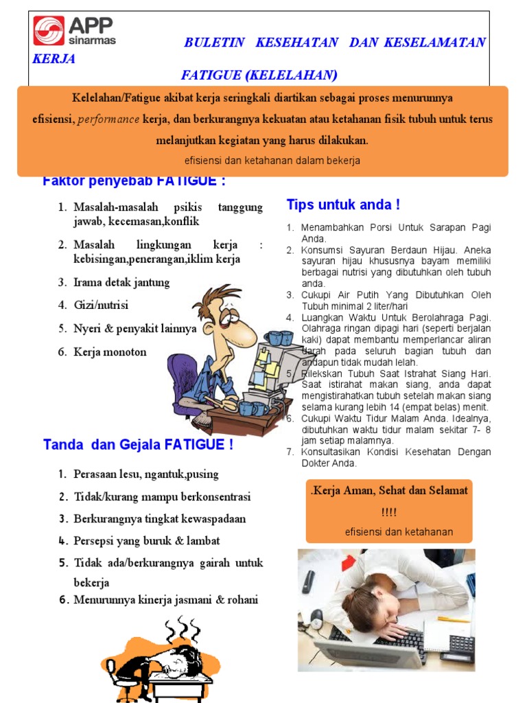 Buletin Kesehatan Fatigue | PDF