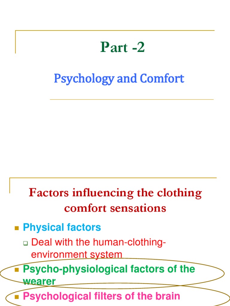 Module-2 Psychology Comfort | PDF