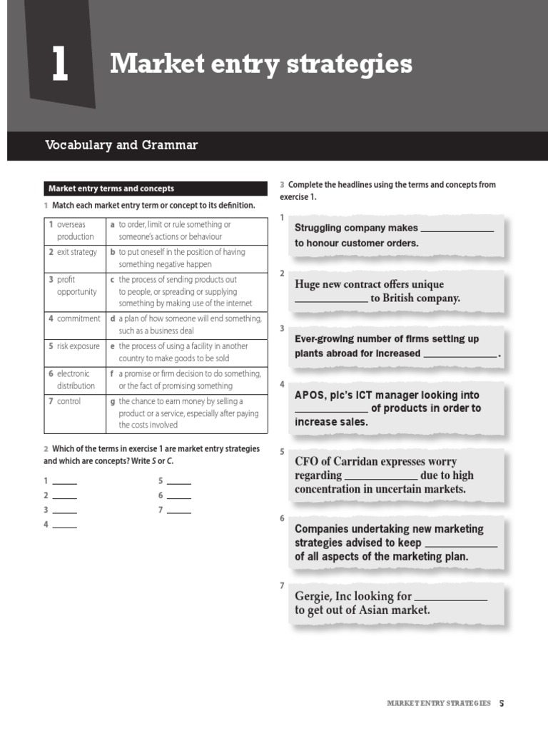 Business Advantage Advanced Unit 1 Personal Study Book | PDF