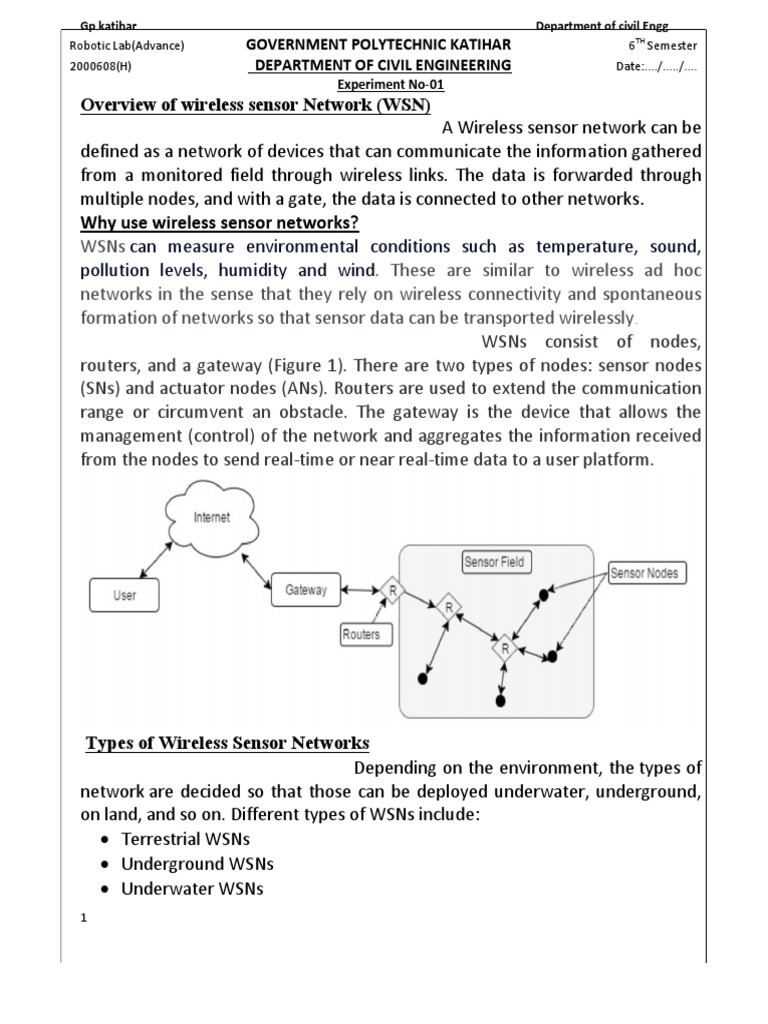 Overview of Wireless Sensor Networks | PDF