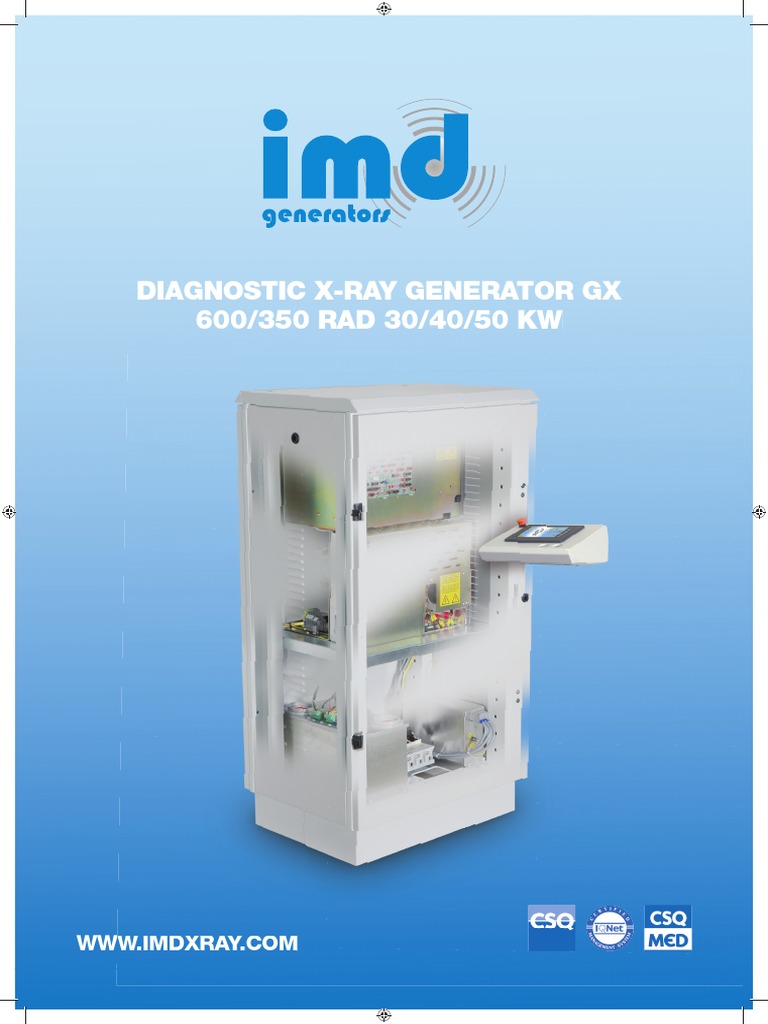 Data Sheet Diagnostic X - Ray Generator GX 600 - 350 Rad 30-40-50 KW | PDF
