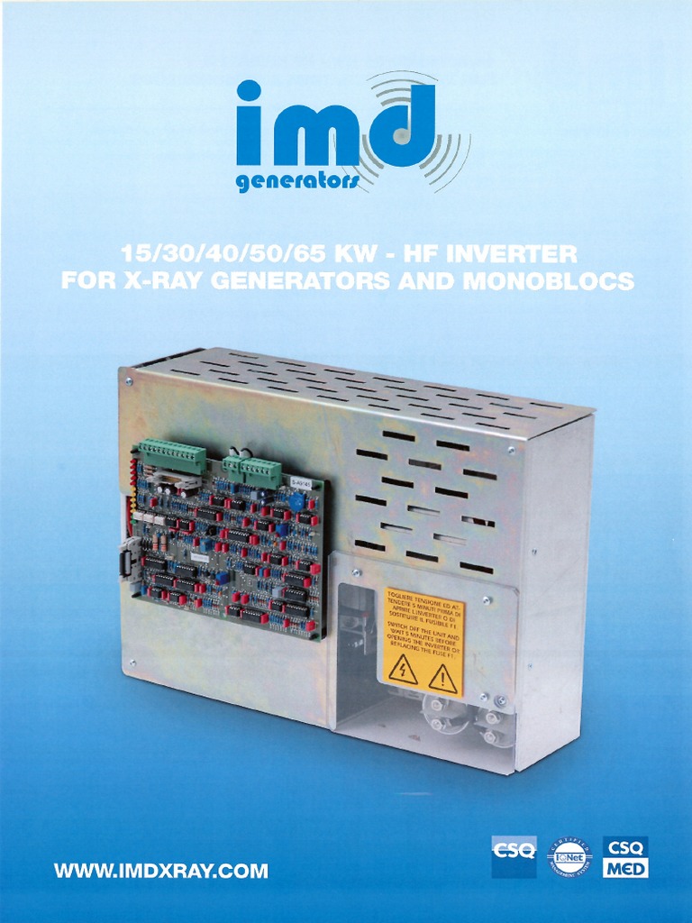 Data Sheet 15 - 30 - 40 - 50 - 65 KW HF Inverter For X - Ray Generators ...