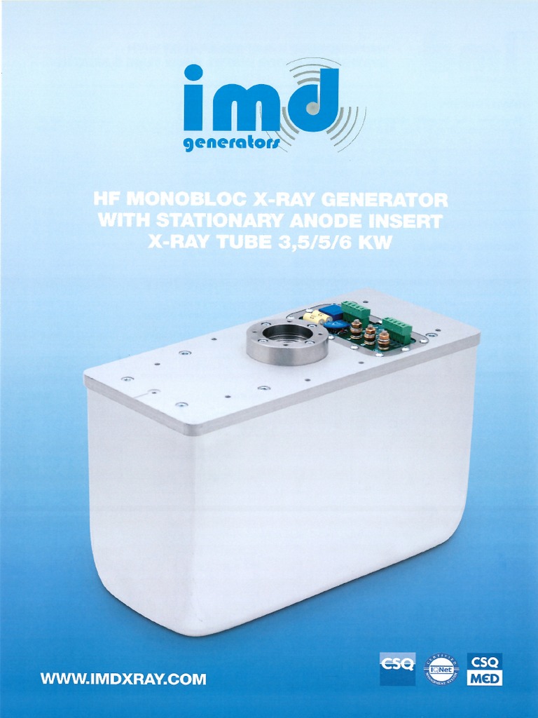 002153 DATA SHEET HF MONOBLOC X_RAY GENERATOR WITH STATIONARY ANODE ...