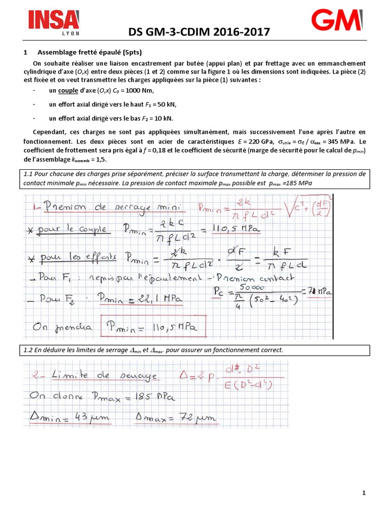 DS CDIM 2017 Correction | PDF