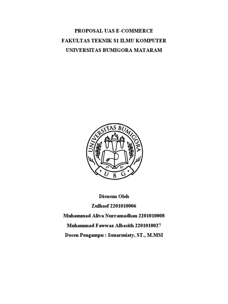 Proposal Projek Uas E-1 | PDF