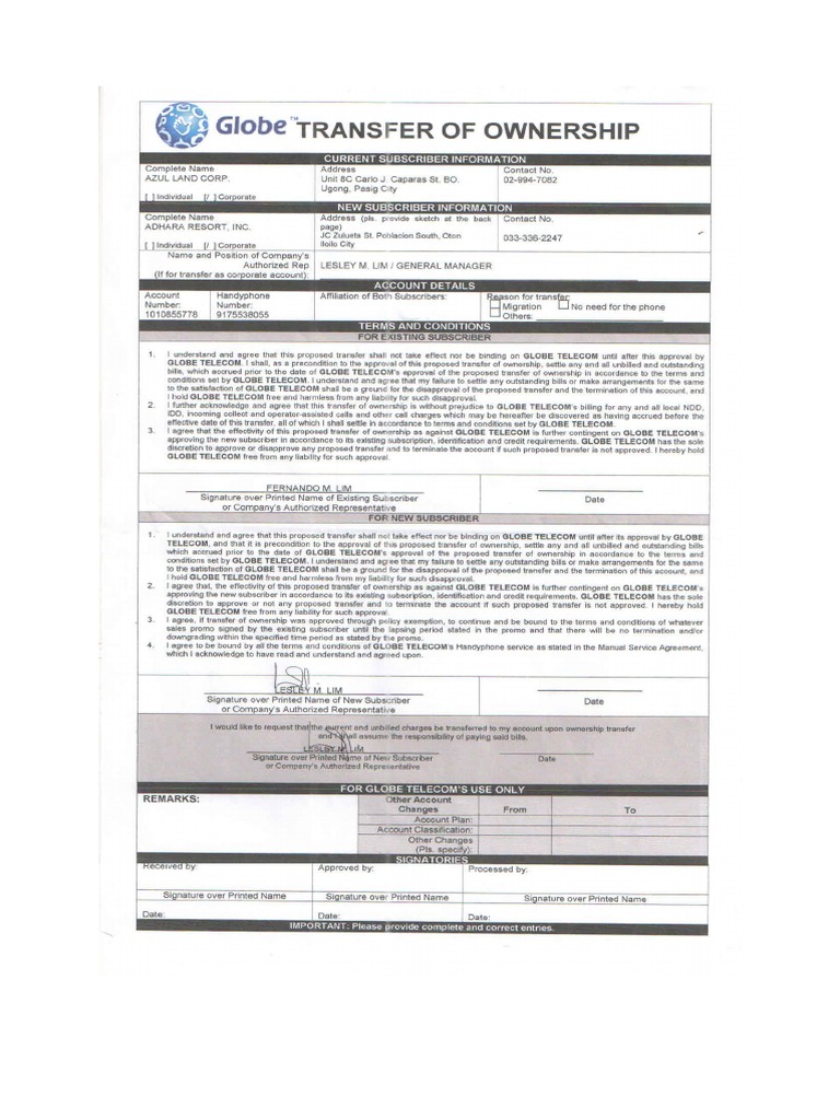 Trow Form - Revised | PDF