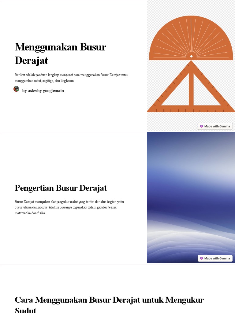 Menggunakan Busur Derajat | PDF