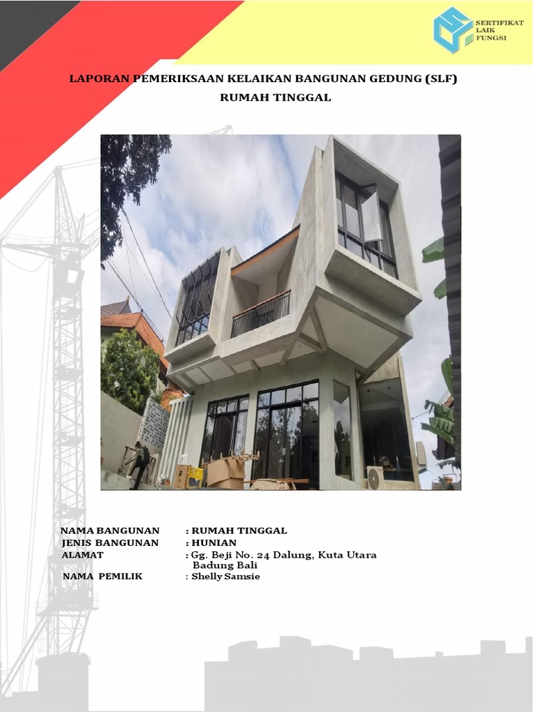 Laporan SLF MR Neill Fix | PDF