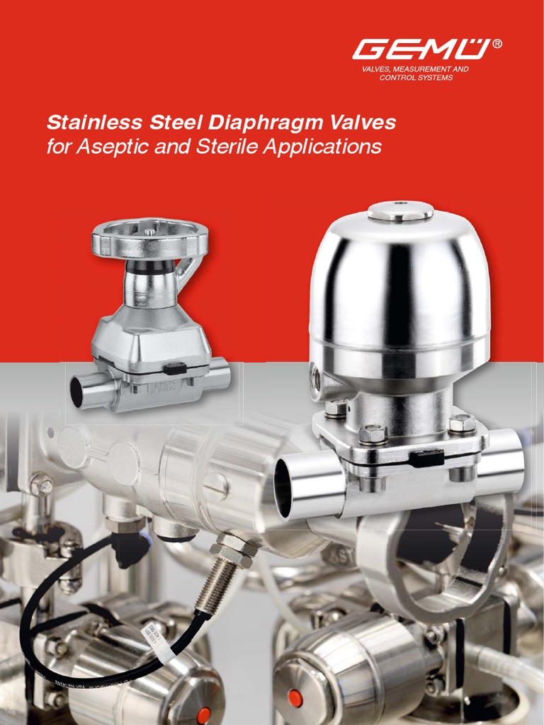 GEMU Stainless Steel Diaphragm Valves | PDF | Valve | Alternating Current
