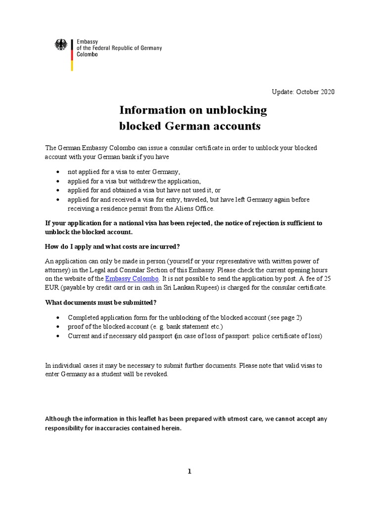 Block Account | PDF