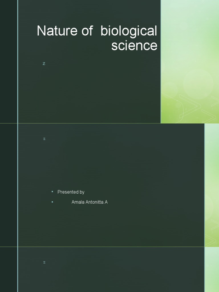 Nature of Biological Science | PDF