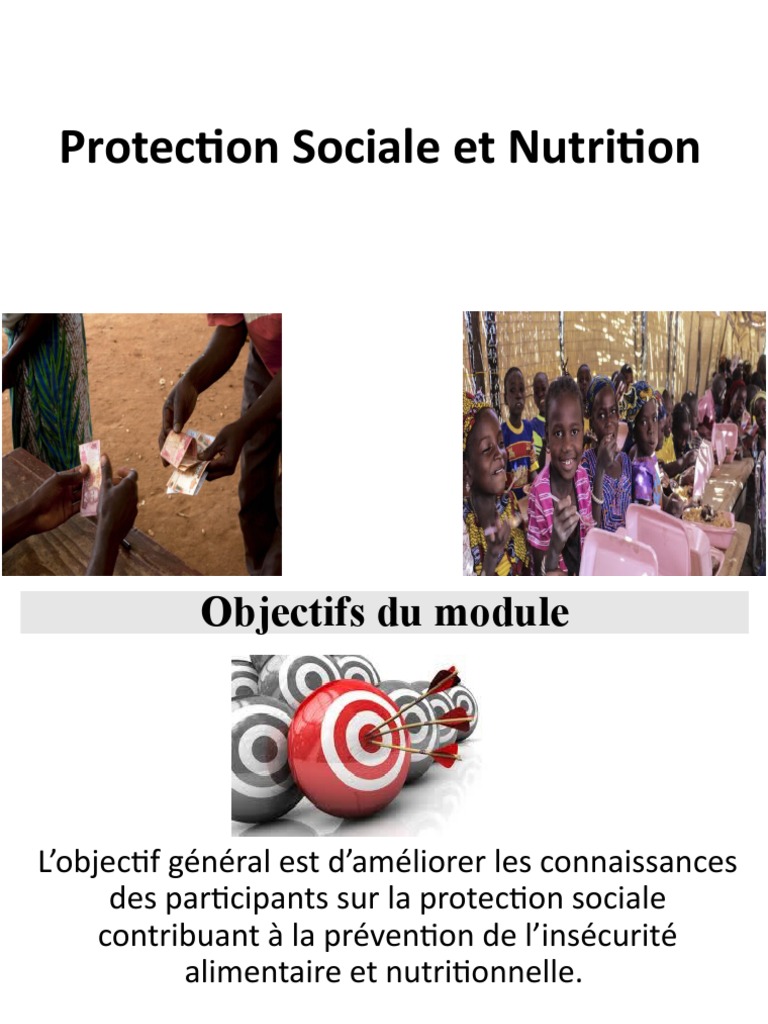 Protection Sociale Et Nutrition - Approche Multisectorielle | PDF