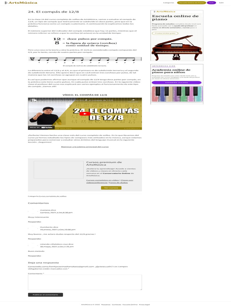 El Compás de 12:8 | PDF