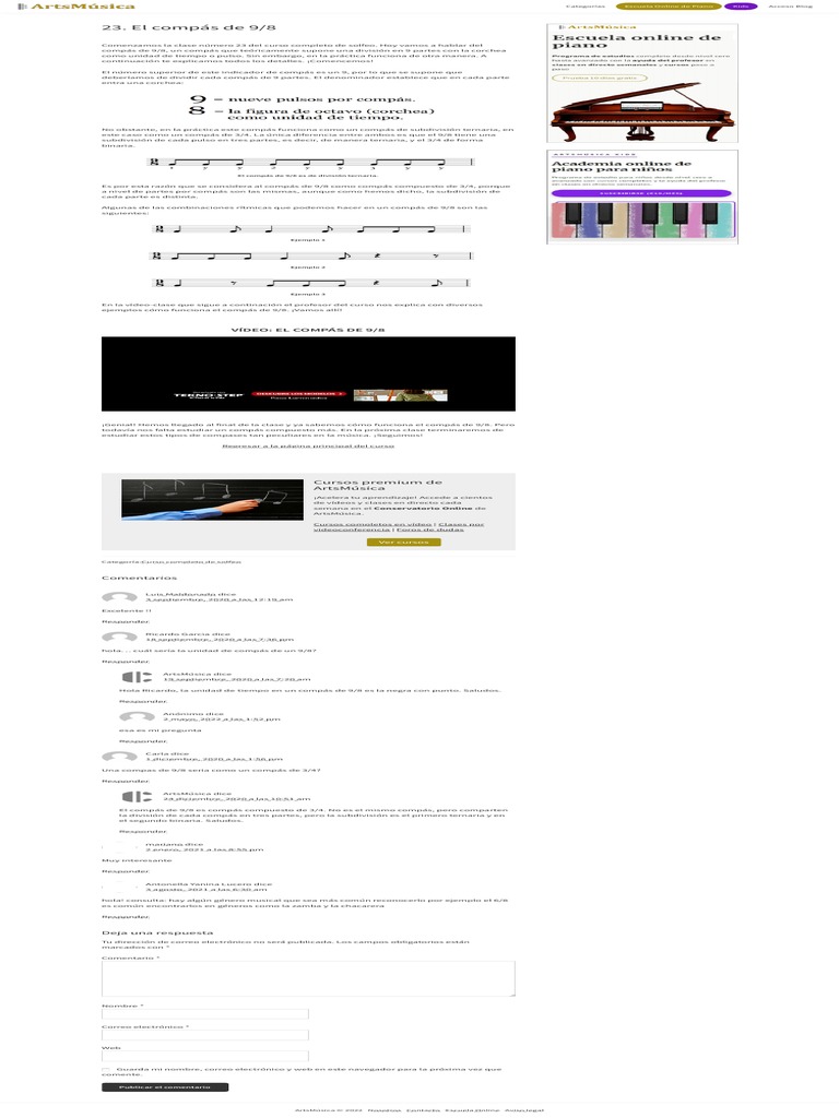 El Compás de 9:8 | PDF