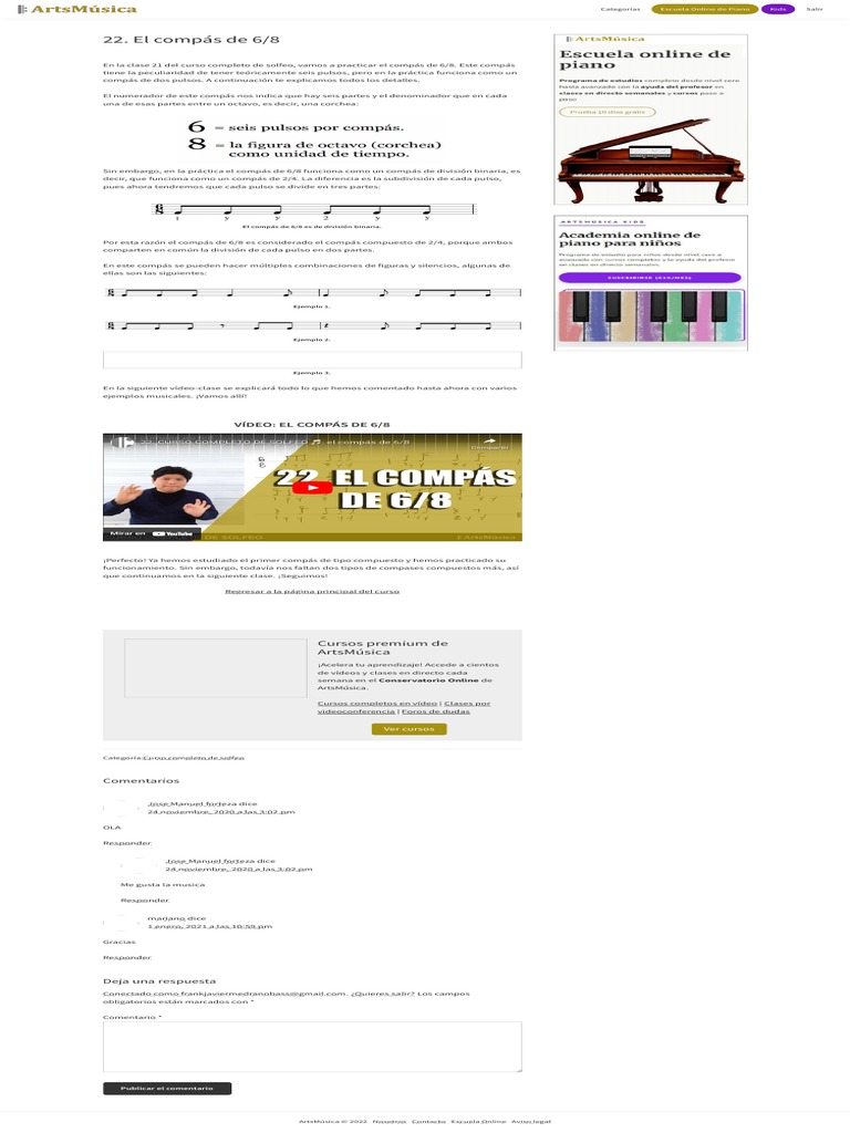 El Compás de 6:8 | PDF