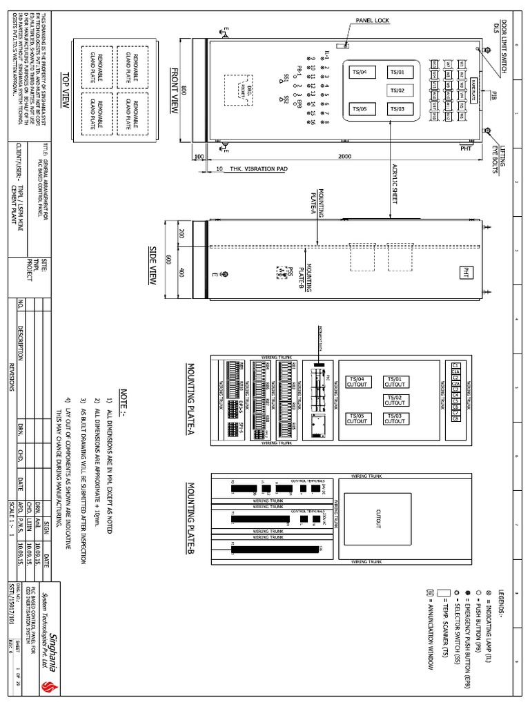 PLC Based Control Panel - Sheet - 1 To 15 | PDF