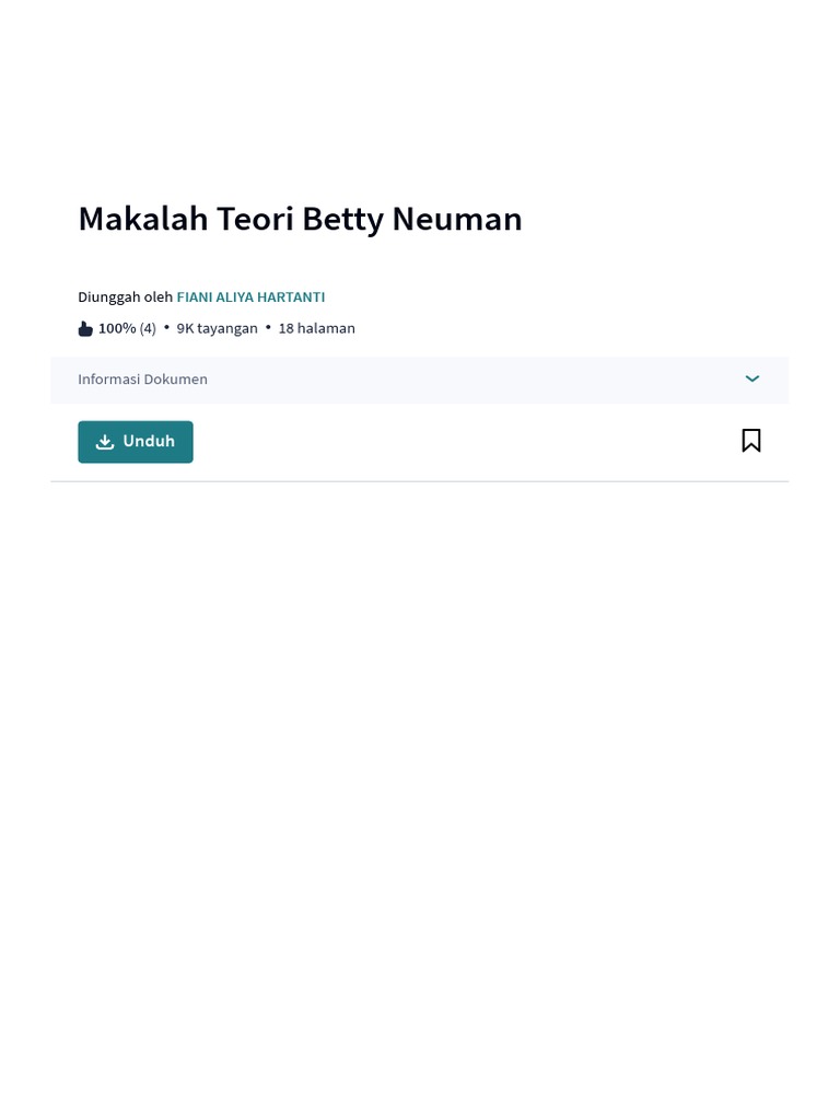 Makalah Teori Betty Neuman - PDF | PDF