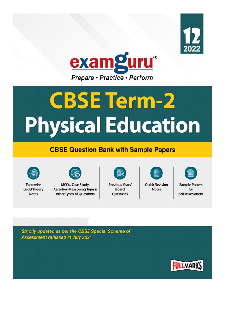 Examguru Physical Education Class 12 Term 2 Book | PDF