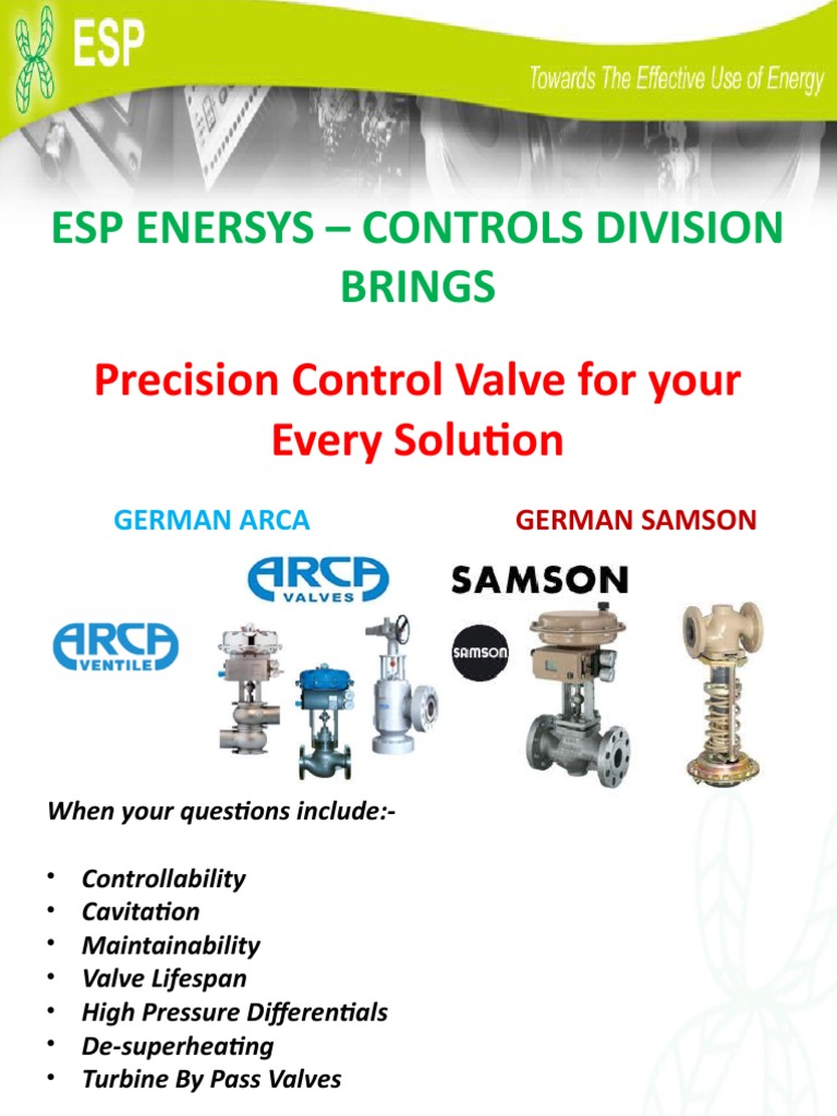 Marketing #1 - ESP Precision Control Valves | PDF