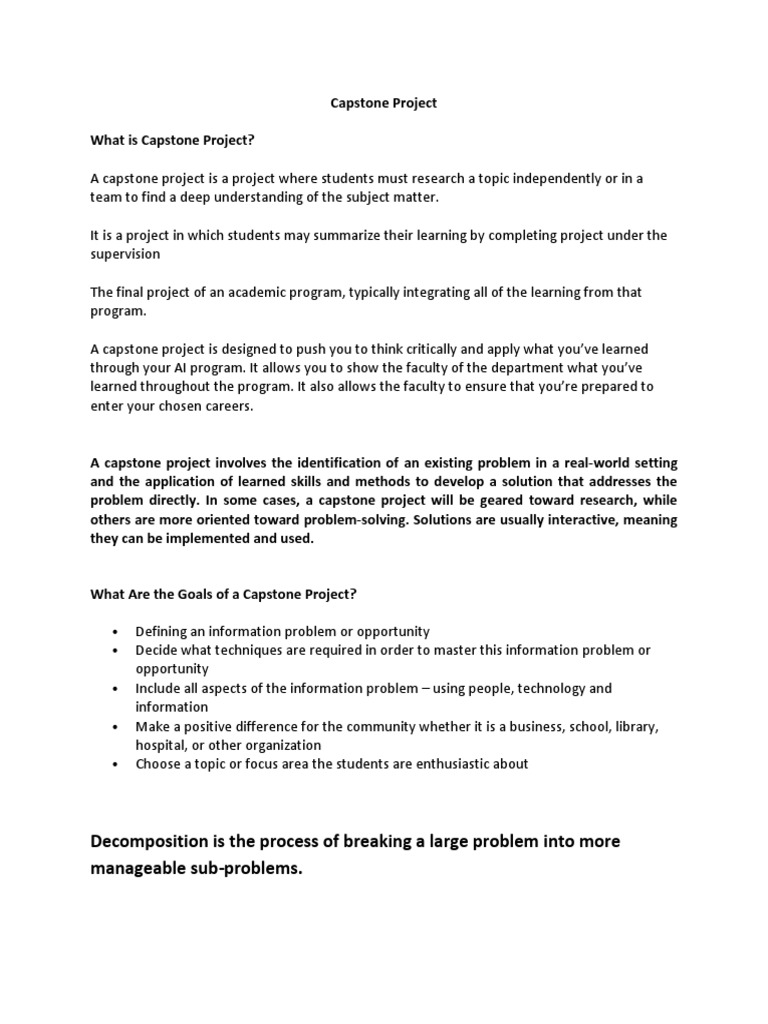 Unit I Capstone Project Part 1 | PDF