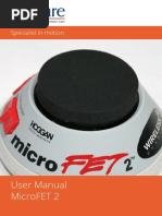 Hoggan MicroFET 2 Hand Held Dynamometer User Manual | PDF