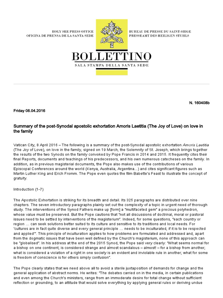 Amoris Laetitia | PDF