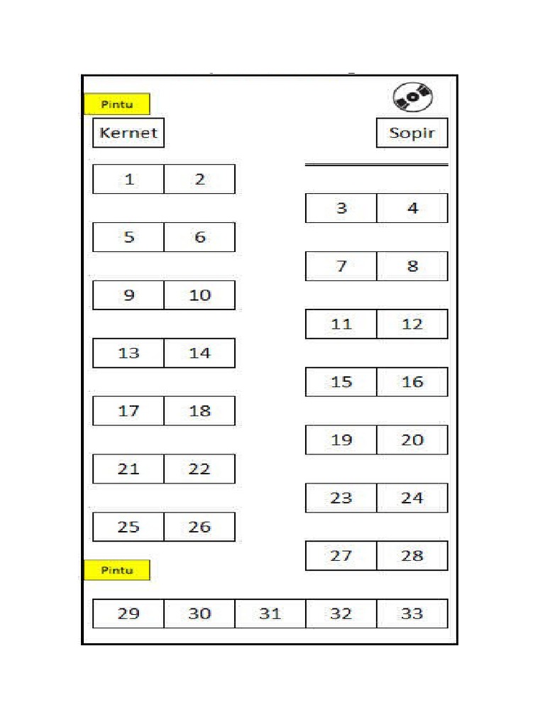 Denah Mobil Bus | PDF