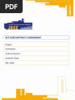 JBCC NS Subcontract Agreement Edition 5.0 (ID 815819) | PDF