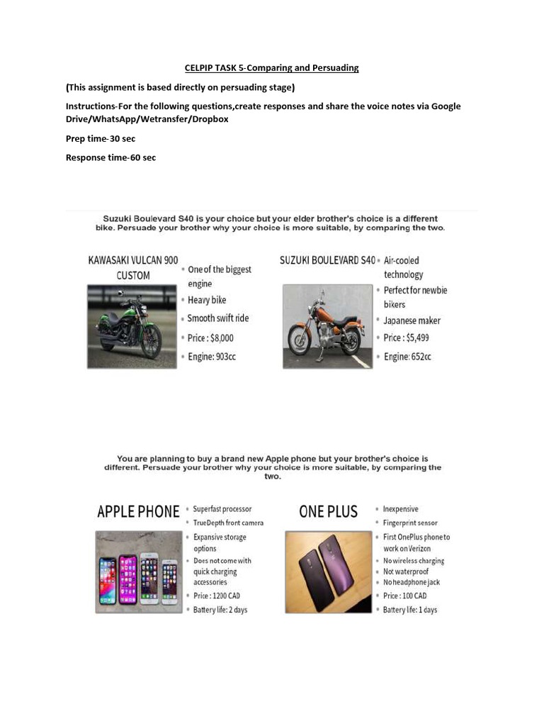 CELPIP TASK 5 New | PDF