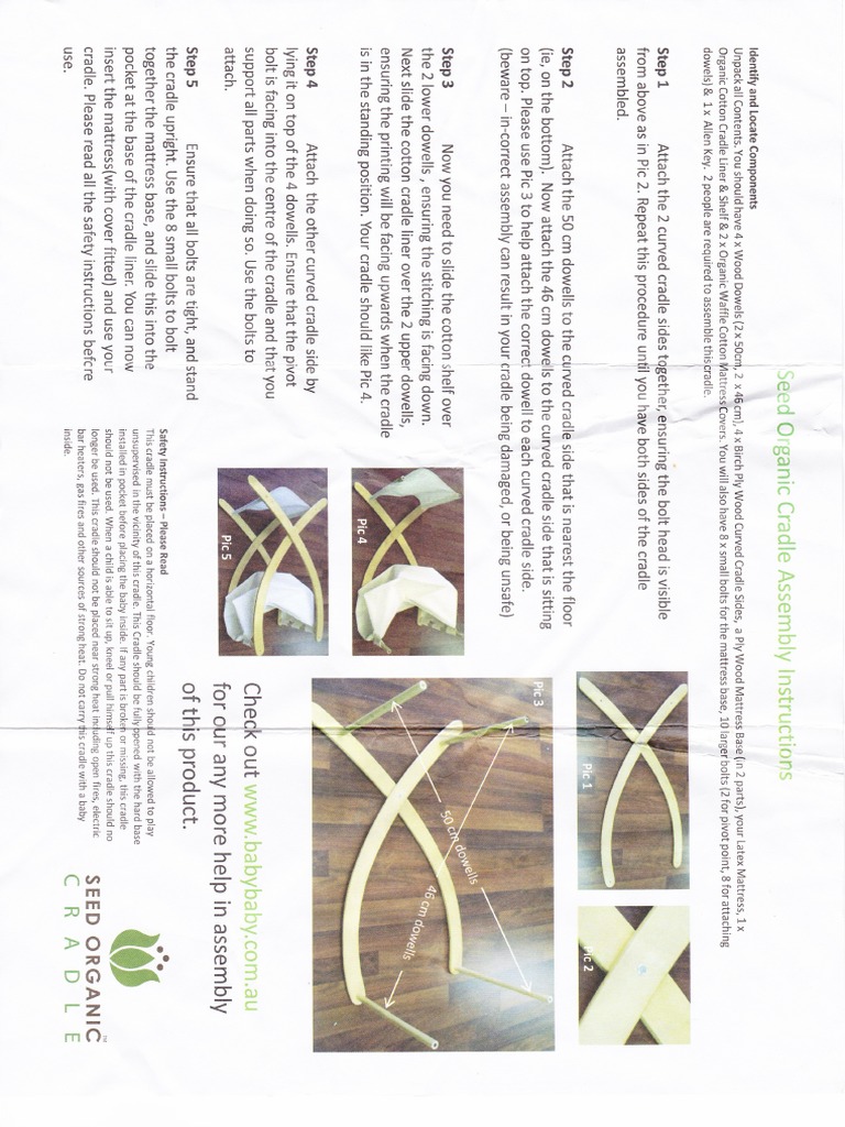 Seed Cradle Assembly Instructions | PDF