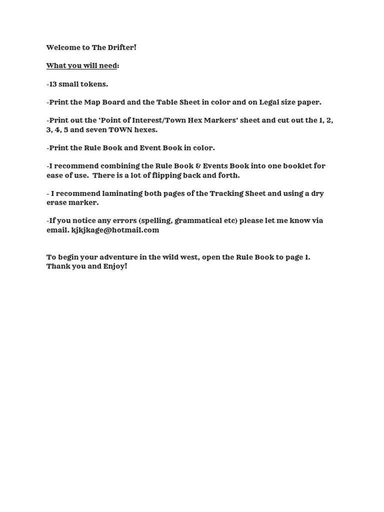 The Drifter - Welcome To The Drifter | PDF