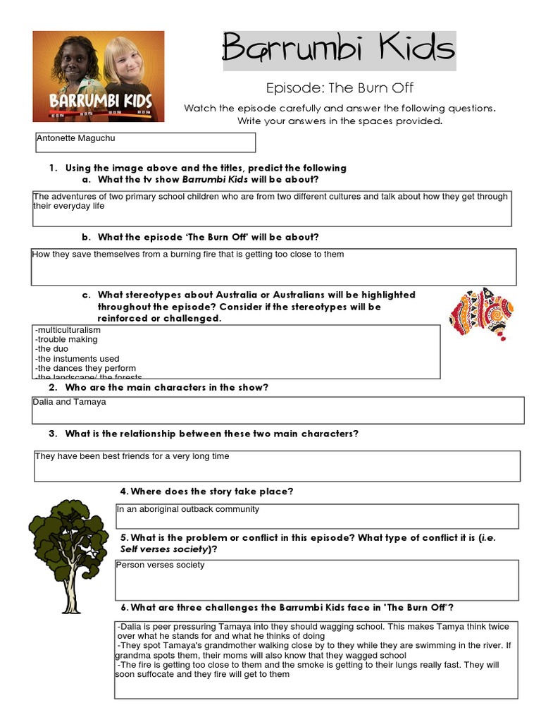 Barrumbi Kids: The Burn Off Episode Analysis | PDF