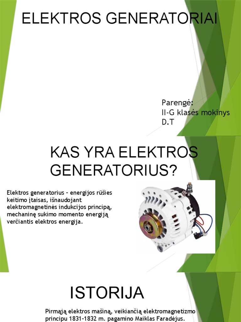 Fizika Elektros Generatorius | PDF