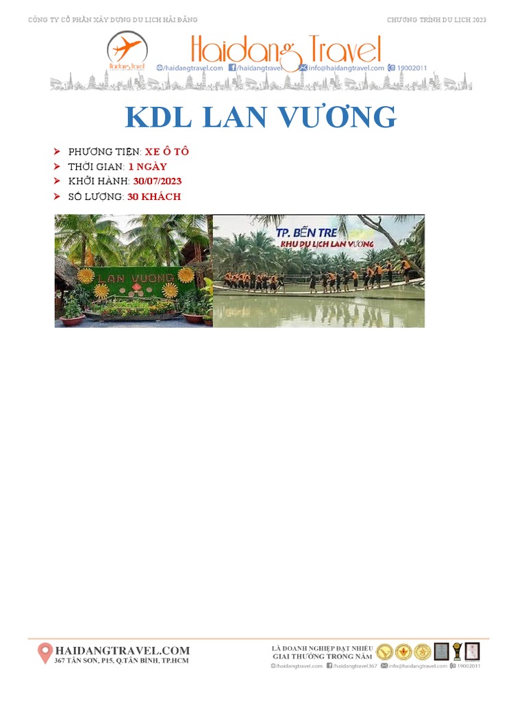 KDL Lan Vương - 1n 30.7 | PDF