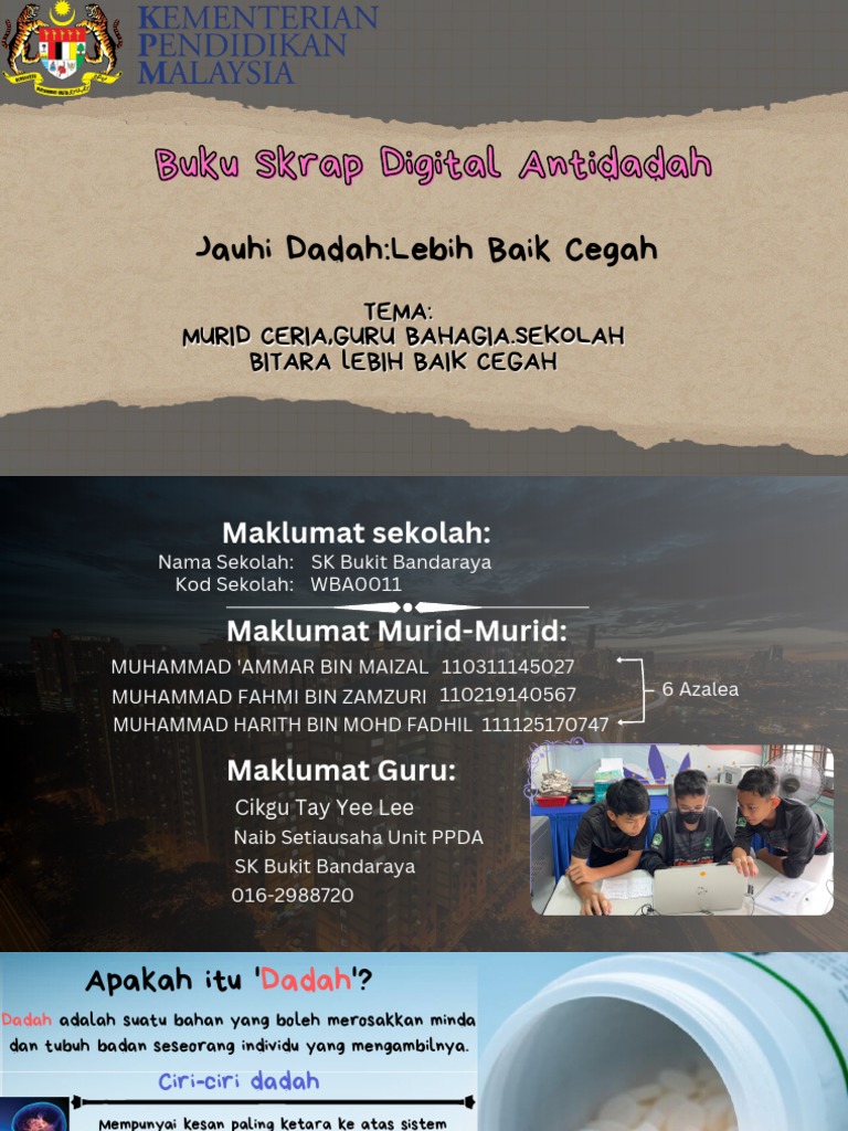 Buku Skrap Digital Antidadah | PDF