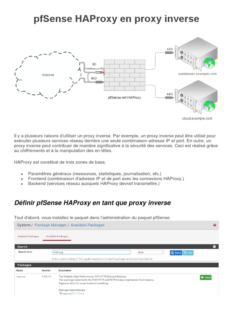7.Reverse Proxy Avec HAProxy | PDF