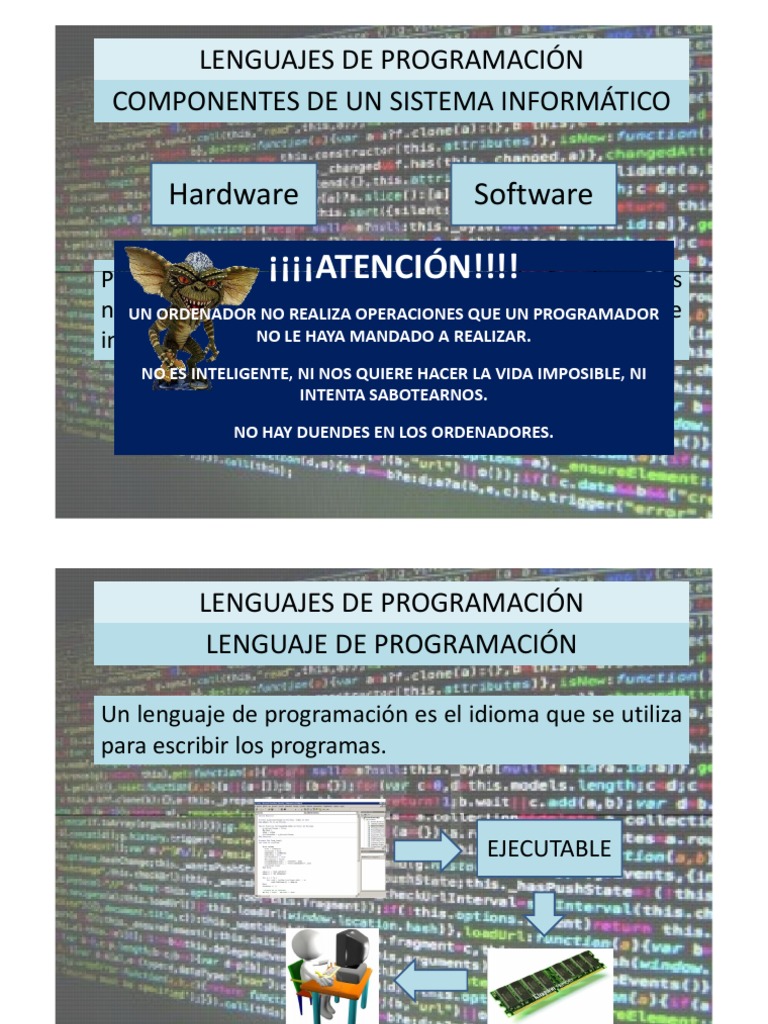 Introducción A Entornos de Desarrollo | PDF | Lenguaje de programación ...