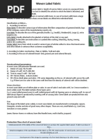 Fabric Detail Sheet | PDF | Textiles | Crafts