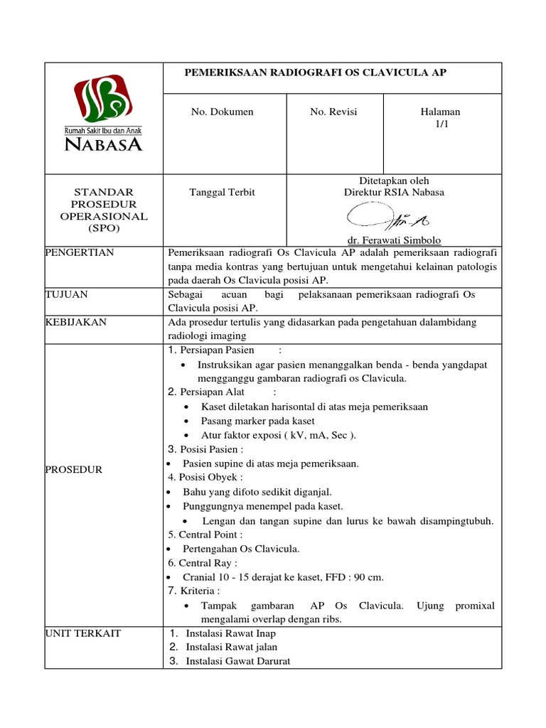 SPO Clavicula AP | PDF