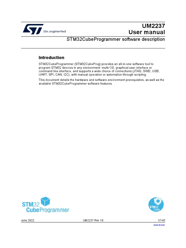 STM32CubeProgrammer_User Manual Guide | PDF