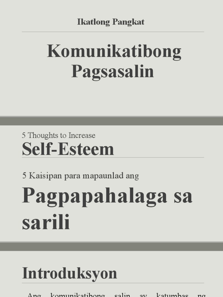 Ikatlong Pangkat Salin | PDF